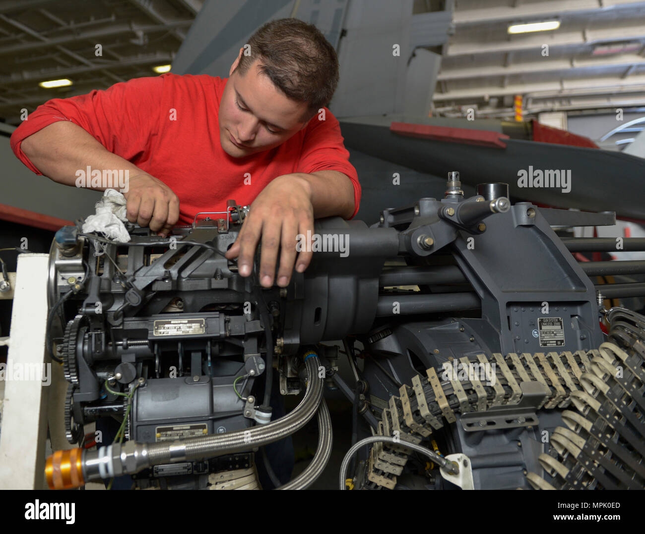 PACIFIC OCEAN (March 18, 2017) Aviation Ordnanceman Airman Jacob Sotelo ...