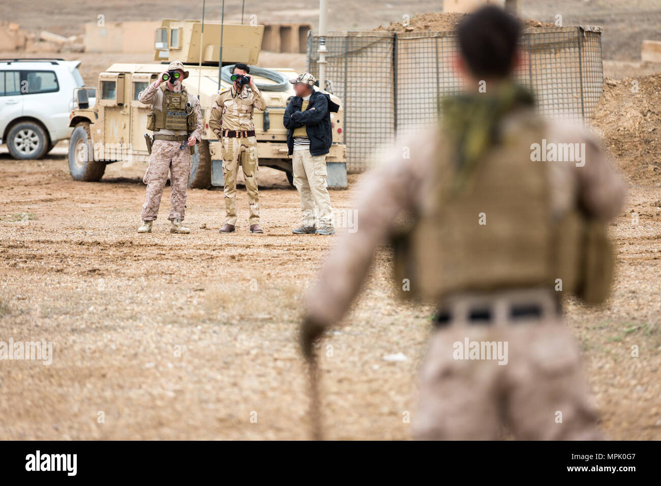 U.S. Marine Corps forward observers deployed in support of Combined ...