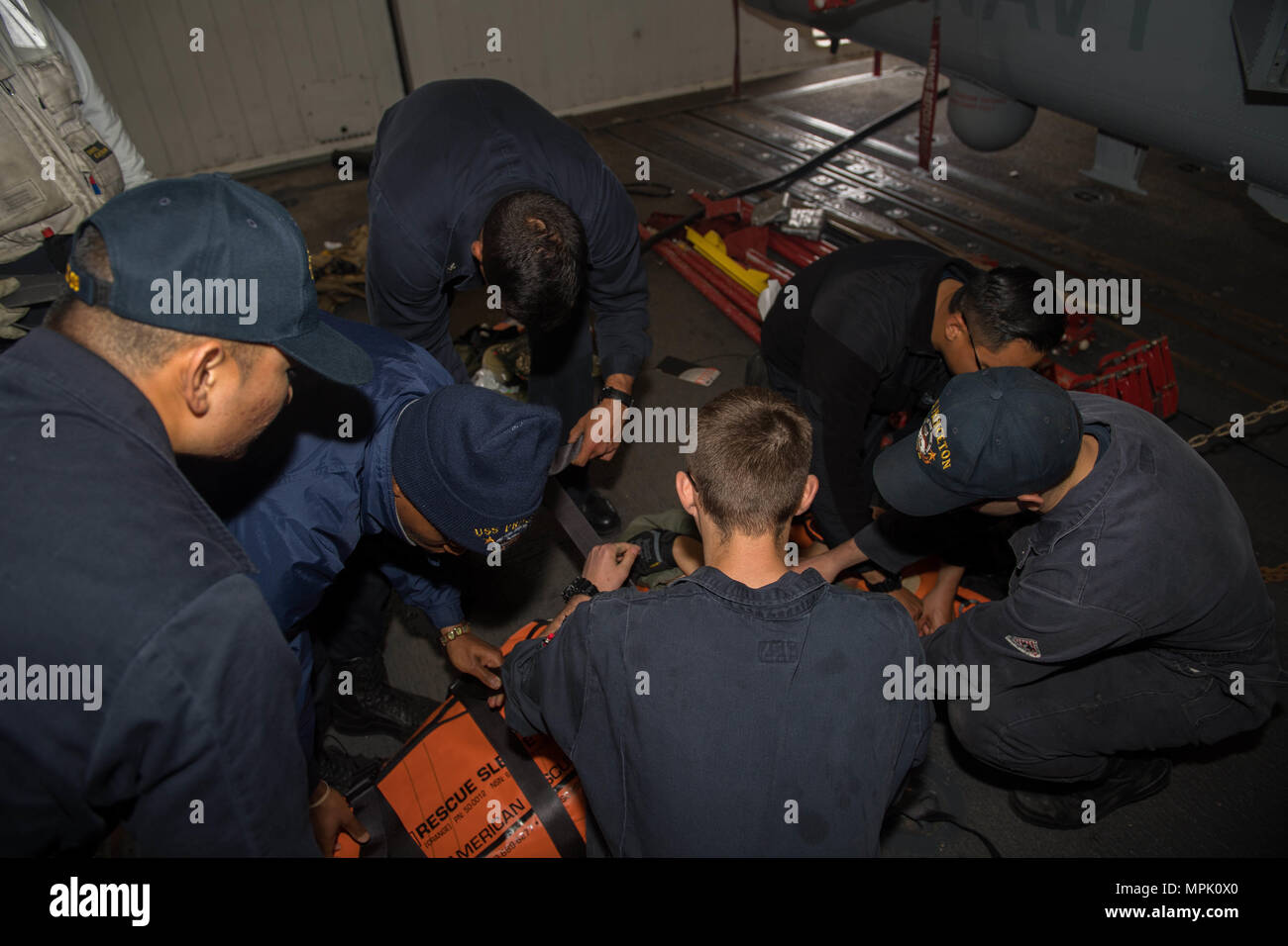 170318-N-VR594-182 PACIFIC OCEAN (March 17, 2017) Sailors assigned to ...