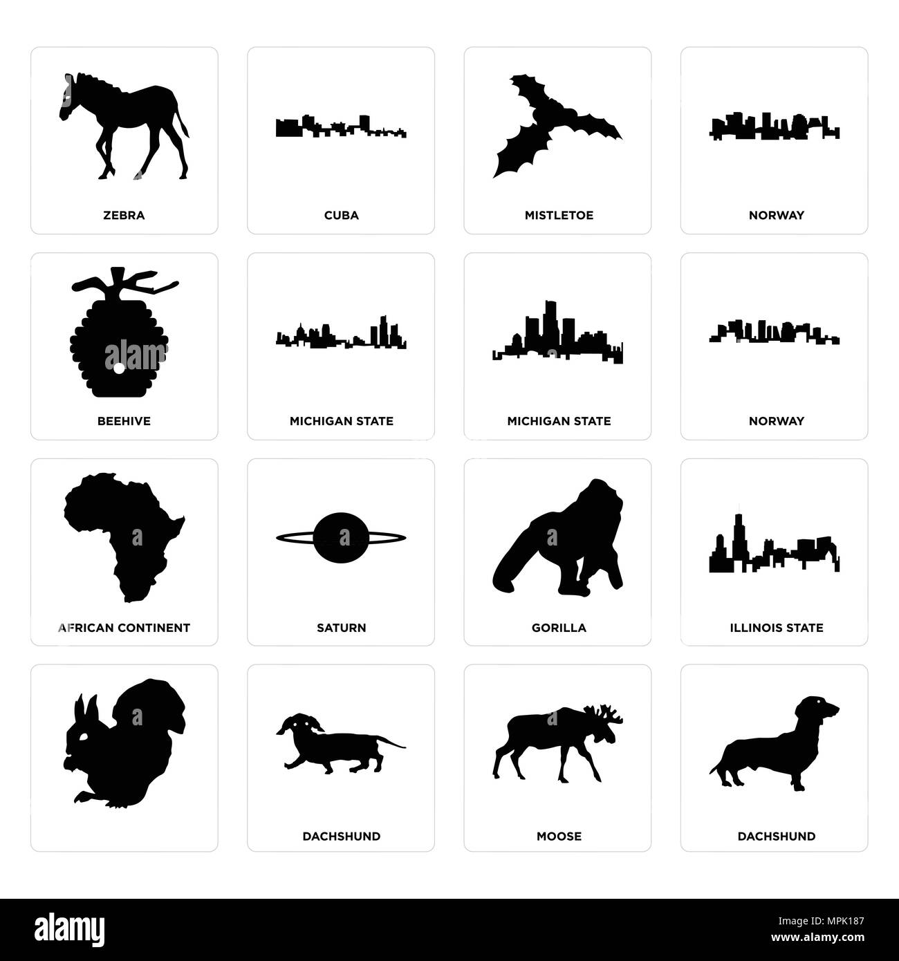 Holly michigan map Stock Vector Images - Alamy