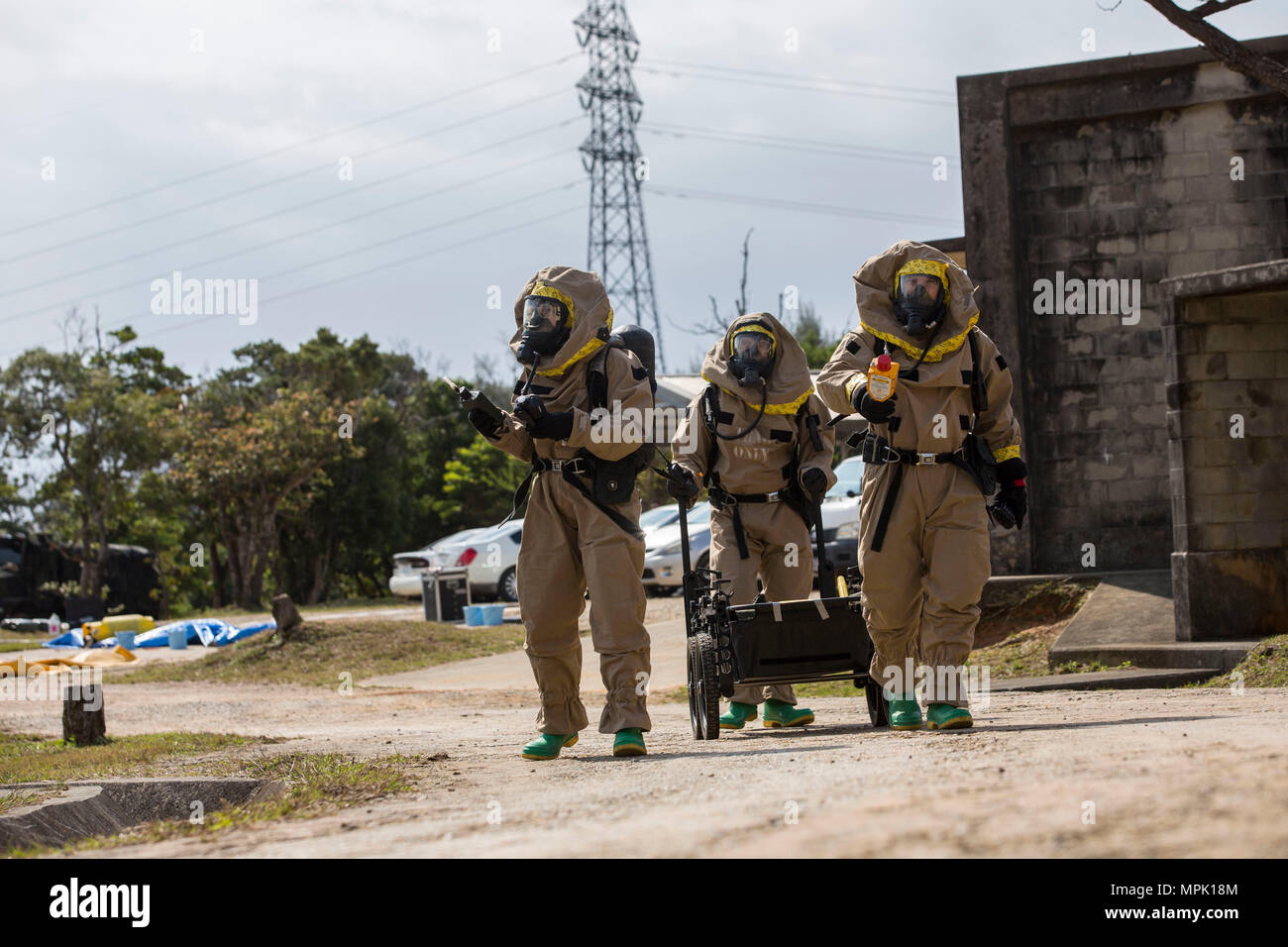 U.S. Marines with Chemical Biological Radiological Nuclear (CBRN ...