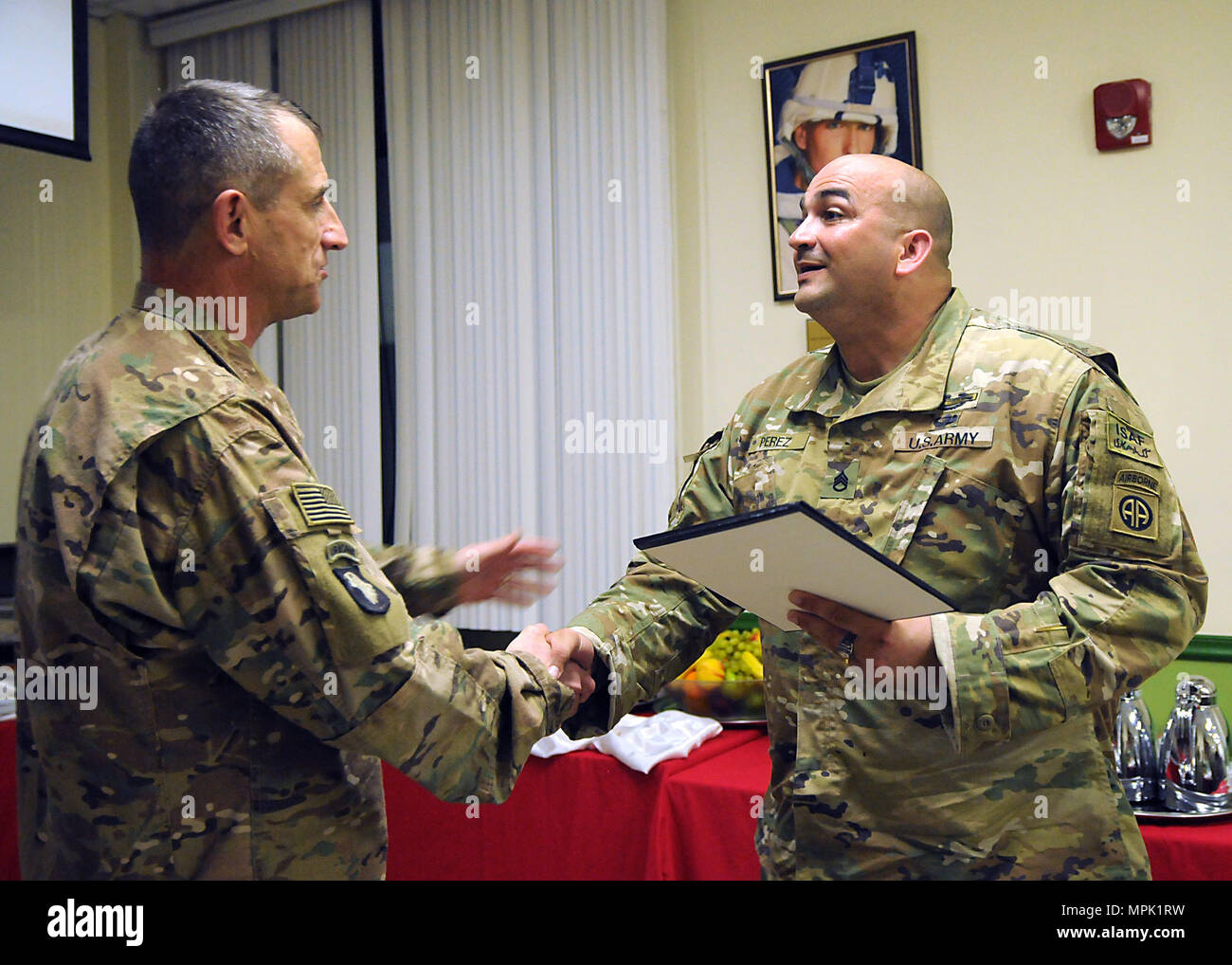 Maj. Gen. William Hickman (left), deputy commanding general for U.S ...