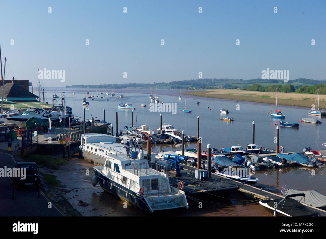 Boatyard and marina at Topsham, Devon, UK Stock Photo - Alamy