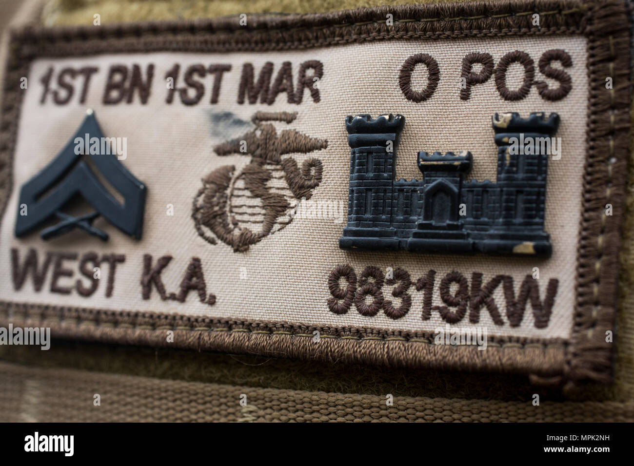 U.S. Marine Corps Cpl. Kevin West, combat engineer, Alpha Company, 1st ...