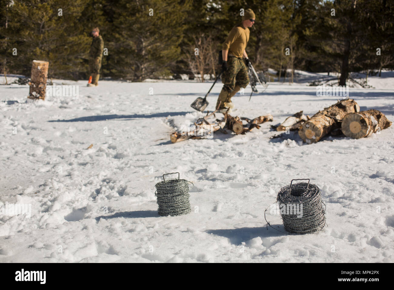 Barbed wire and ice photo hi-res stock photography and images - Alamy