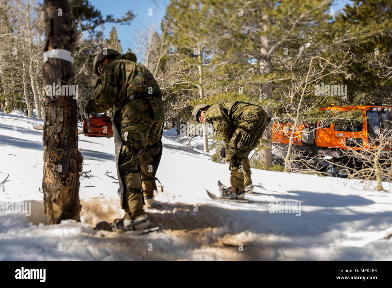 U.S. Marine Corps Lance Cpl. Luke Thomas, engineer equipment operator ...