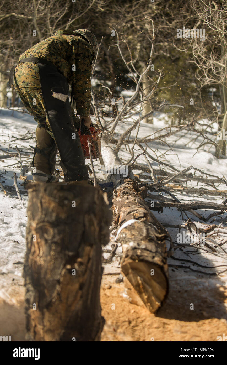 U.S. Marine Corps Lance Cpl. Luke Thomas, engineer equipment operator ...