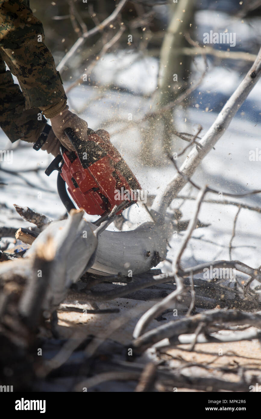 U.S. Marine Corps Lance Cpl. Luke Thomas, engineer equipment operator ...
