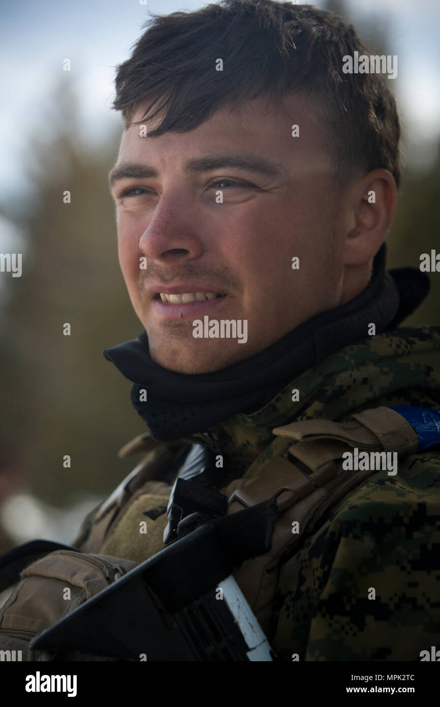 U.S. Marine Corps Cpl. Todd Clay, combat engineer, Mobility Assault ...