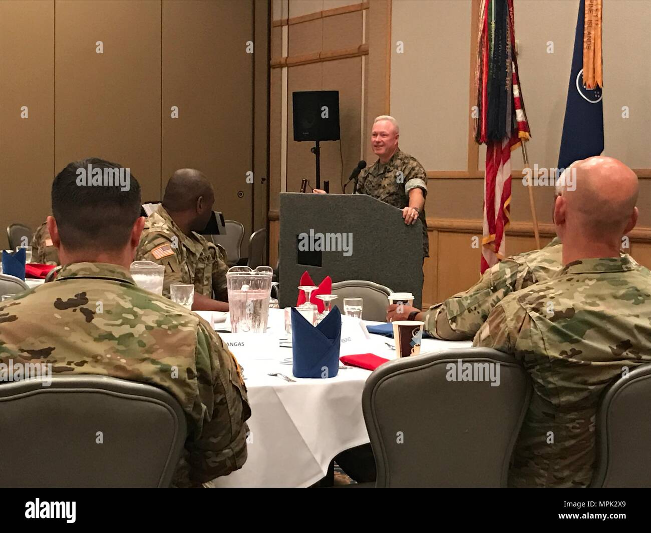 Fort Shafter Soldiers attending a prayer breakfast hosted by U.S. Army ...