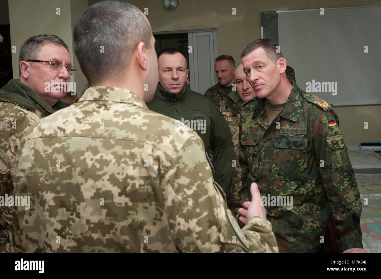 German Brig. Gen. Kai Rohrshneider, chief of staff for U.S. Army Europe ...