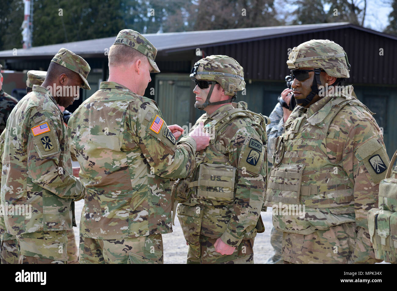 U.S. soldier, assigned to the 16th Special Troops Battialion, 16th ...