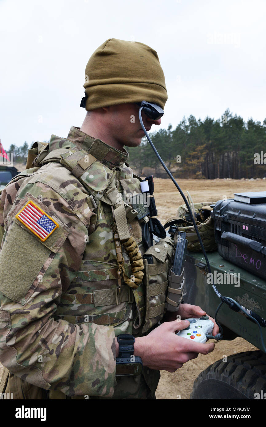 U.S. Army soldier, assigned to the 702nd Ordnance Company EOD, 16th Sustainment Brigade ...