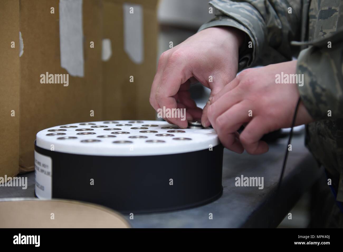 A 62nd Maintenance Squadron conventional maintenance Airman builds up ...