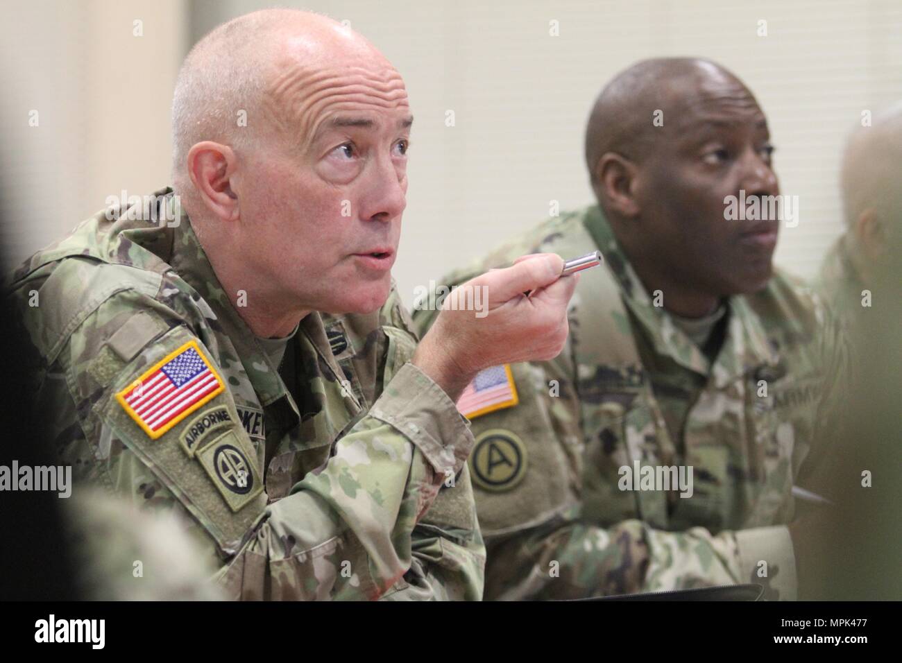 U.S. Army Reserve Commanding General, Lt. Gen. Charles Luckey, attends ...