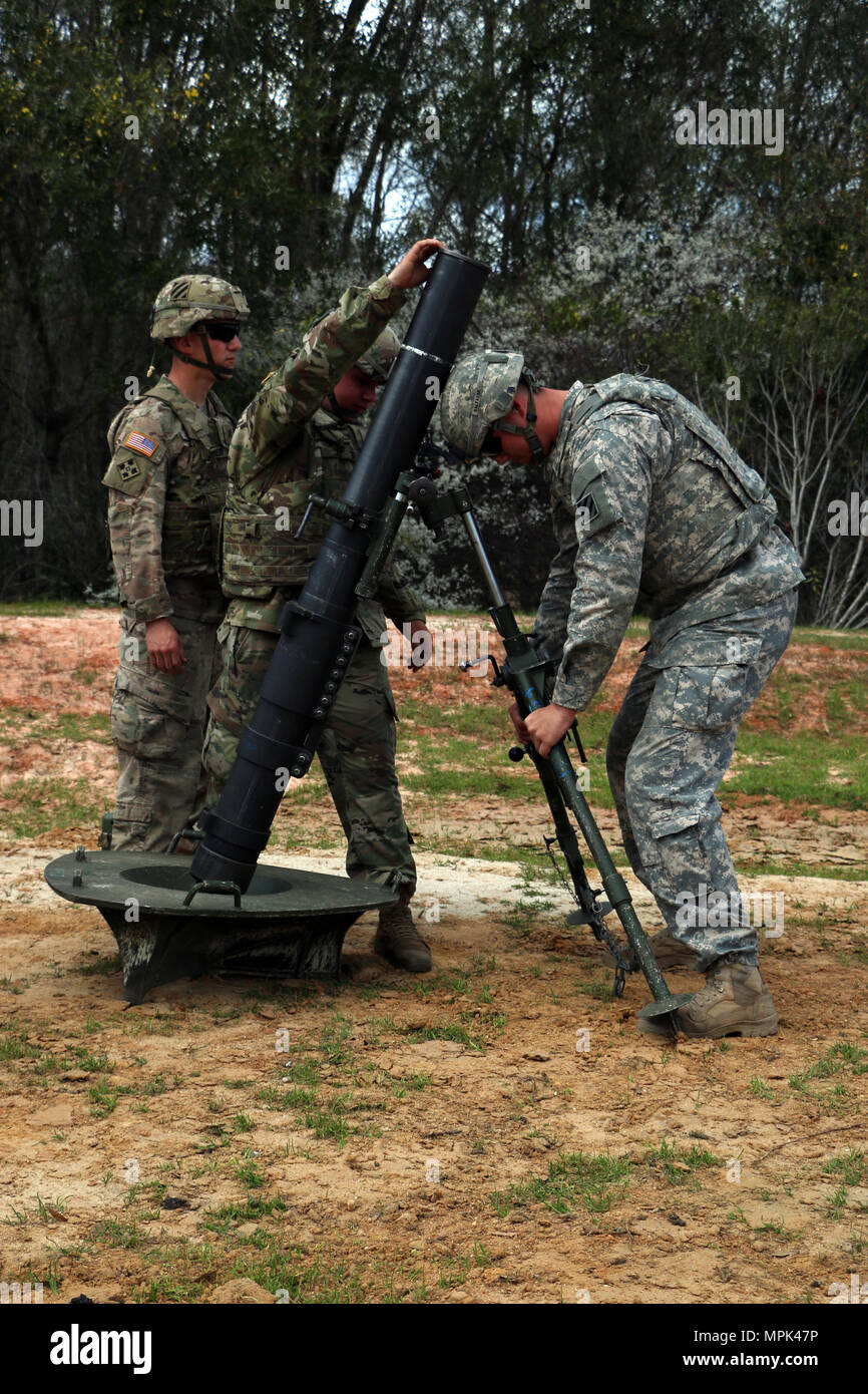 Mortarmen with Alpha Troop, 6th Squadron, 8th Cavalry Regiment, 2nd ...