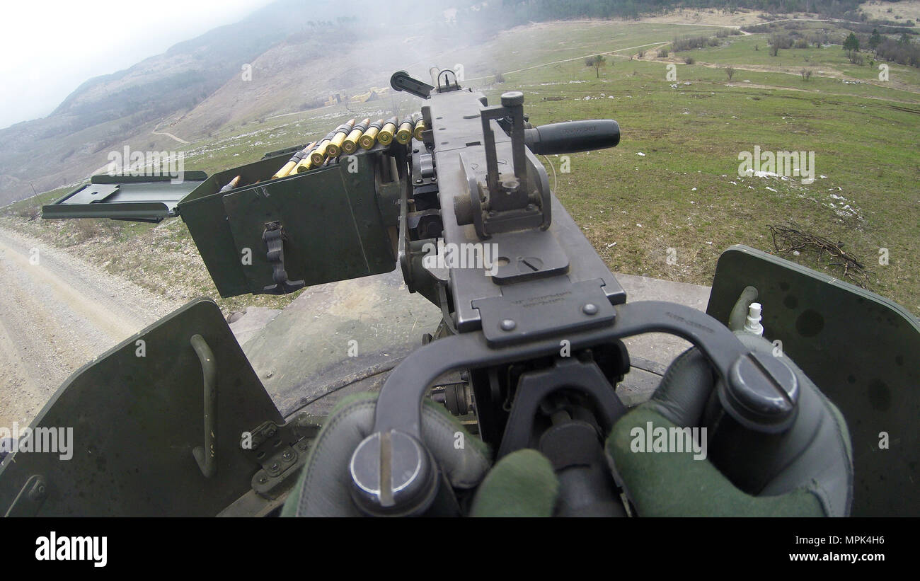 Body-mounted camera view of U.S. Army Maj. Gen. Duane A Gamble ...