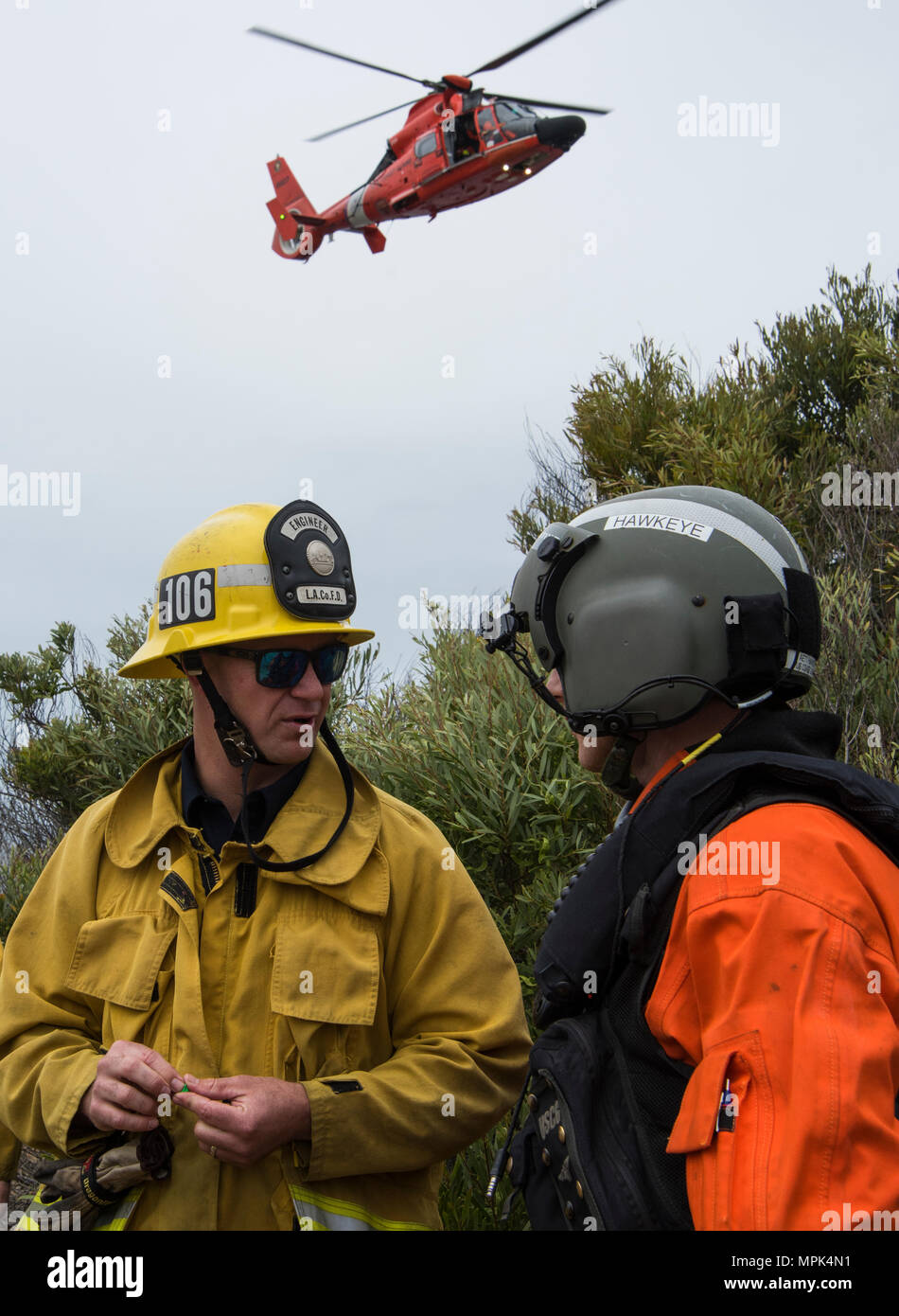 Members of Coast Guard Forward Operating Base Point Mugu and Los ...