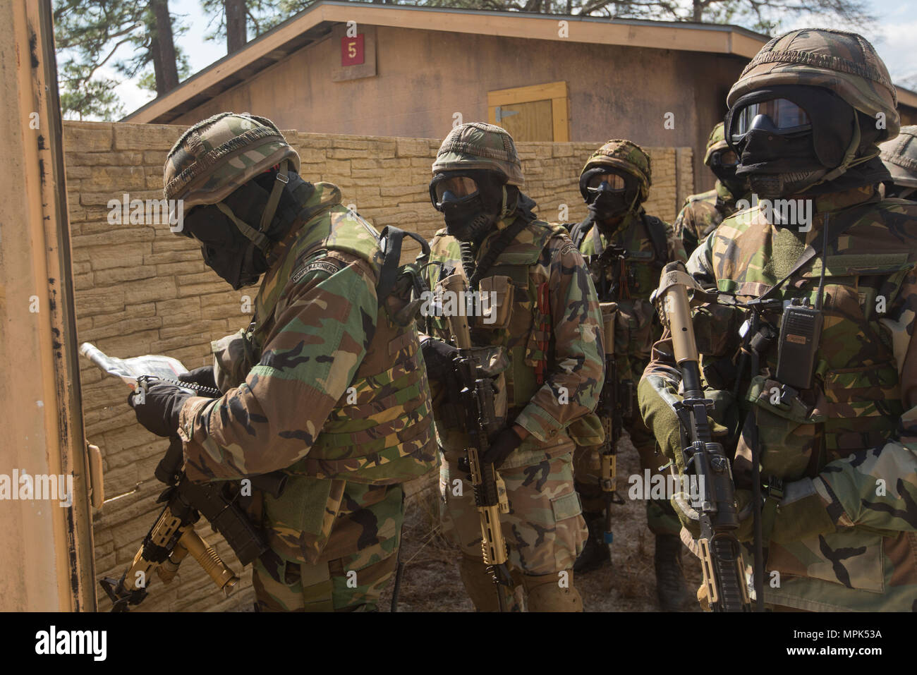 Royal Netherlands Marines with the Dutch Caribbean Forces prepare for a ...