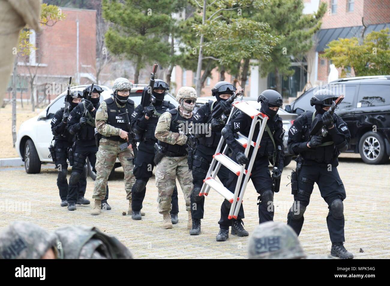 Soldiers from 188th Military Police Company "Original Warfighters" with ...