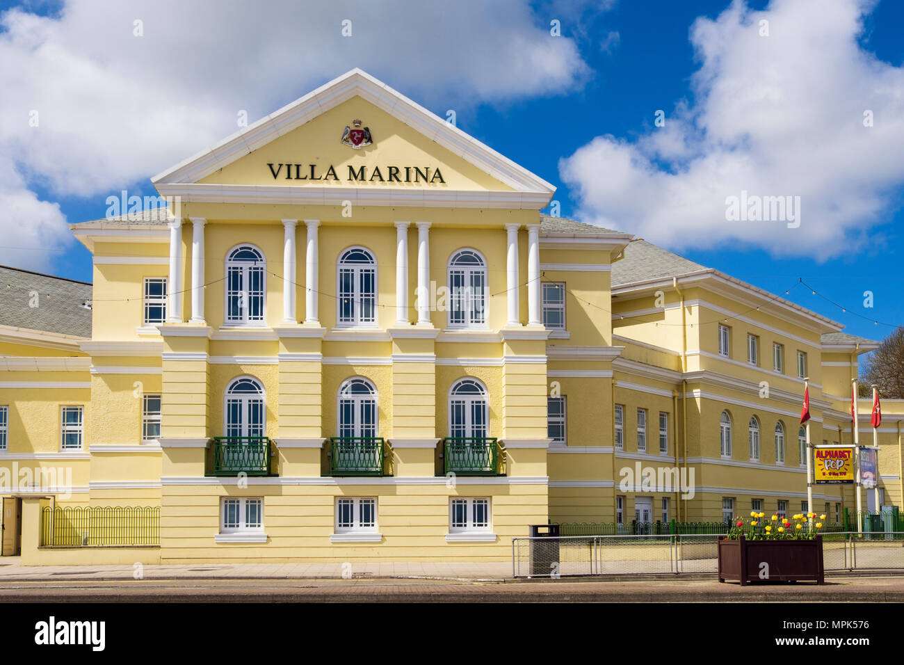 The elegant restored Villa Marina entertainment venue complex on ...