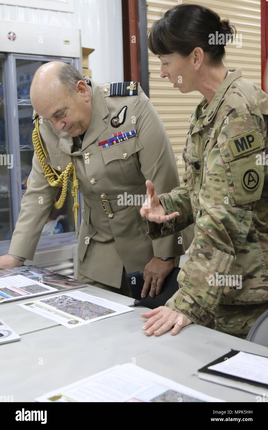 U.S. Army Lt. Col. Ann Sampson, the laboratory officer in charge of the ...