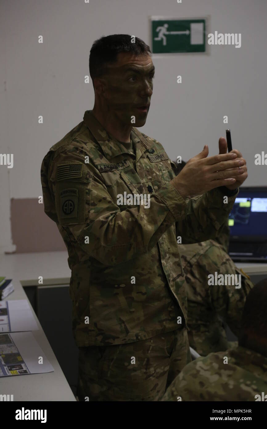 U.S. Army Lt. Col. Jacob Larkowich of Joint Multinational Readiness ...