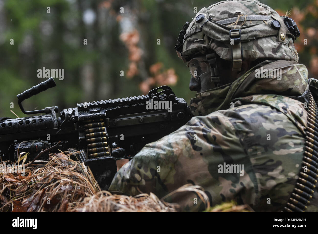A US Army Paratrooper from Alpha Company, 1st Battalion, 503rd Infantry ...