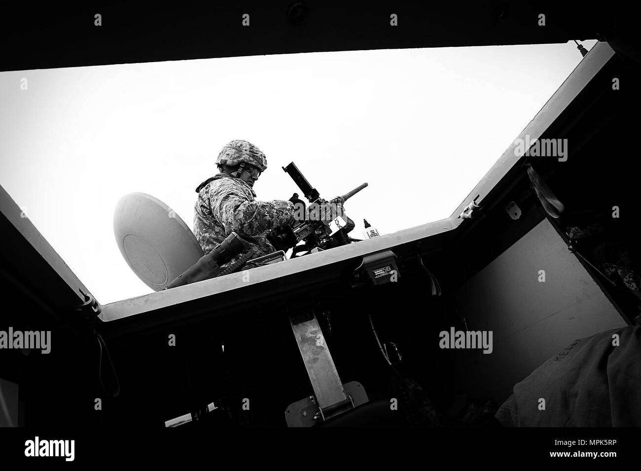 50 caliber m2 machine gun Black and White Stock Photos & Images - Alamy