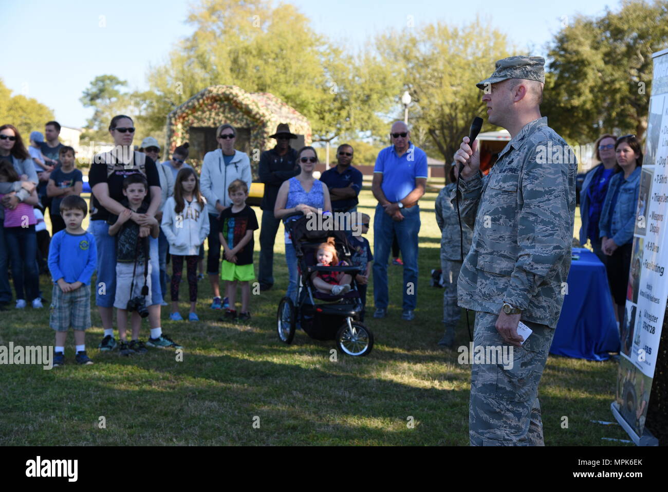Col. Danny Davis, 81st Mission Support Group commander, delivers ...