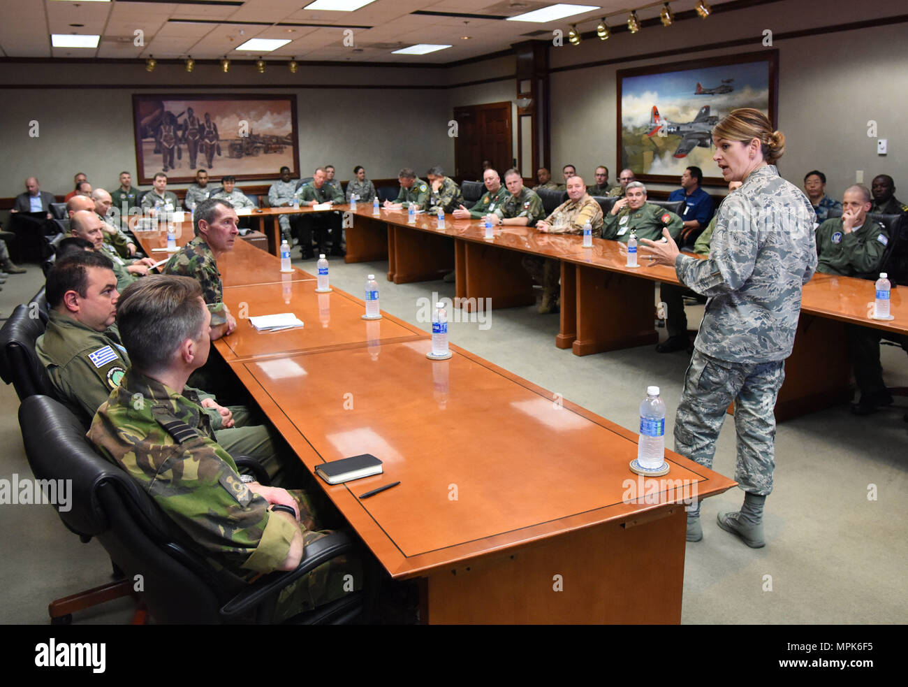 Col. Michele Edmondson, 81st Training Wing commander, delivers ...