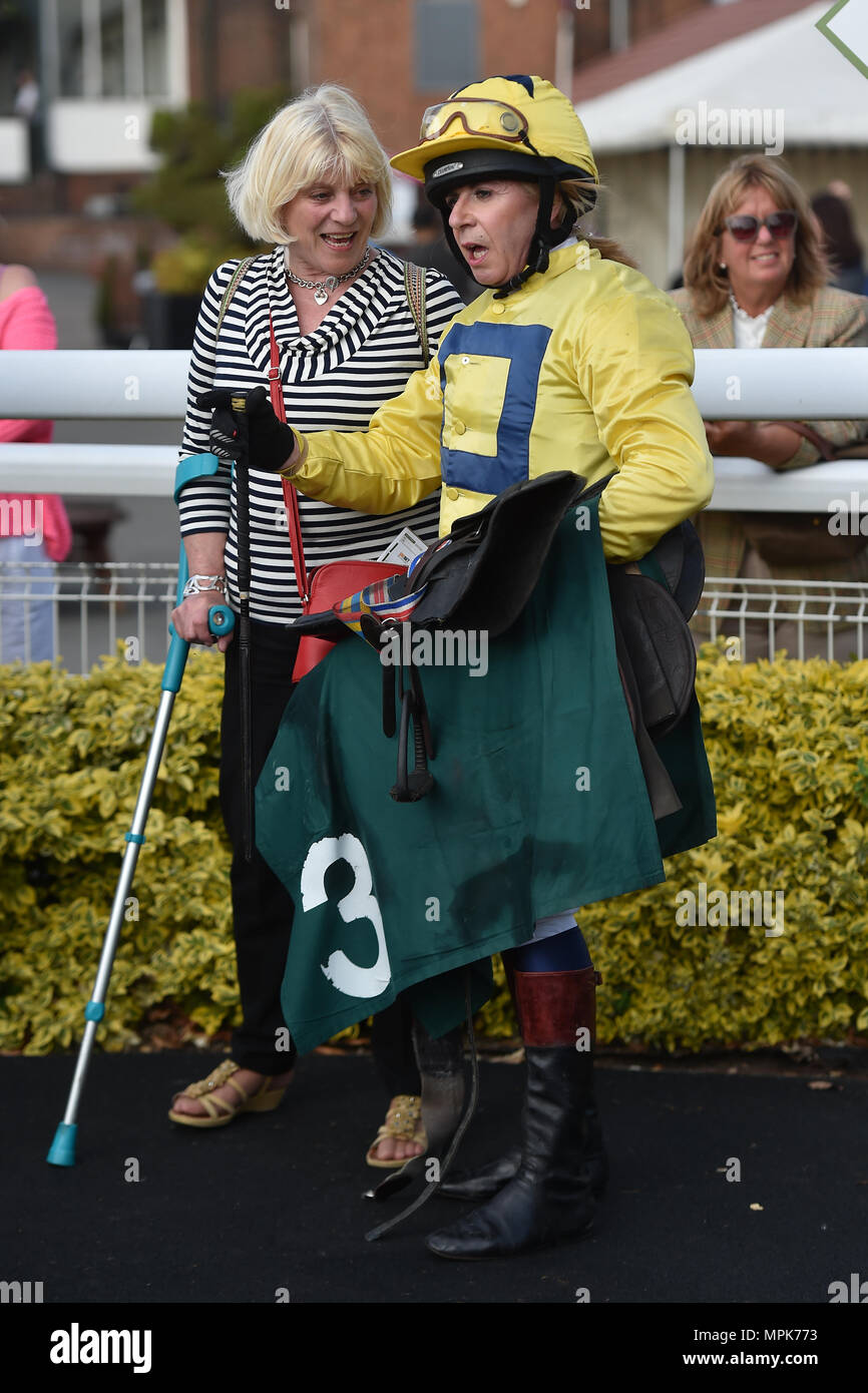 Victoria Smith (right), who rode Roy Rocket in the Jockey Club ...