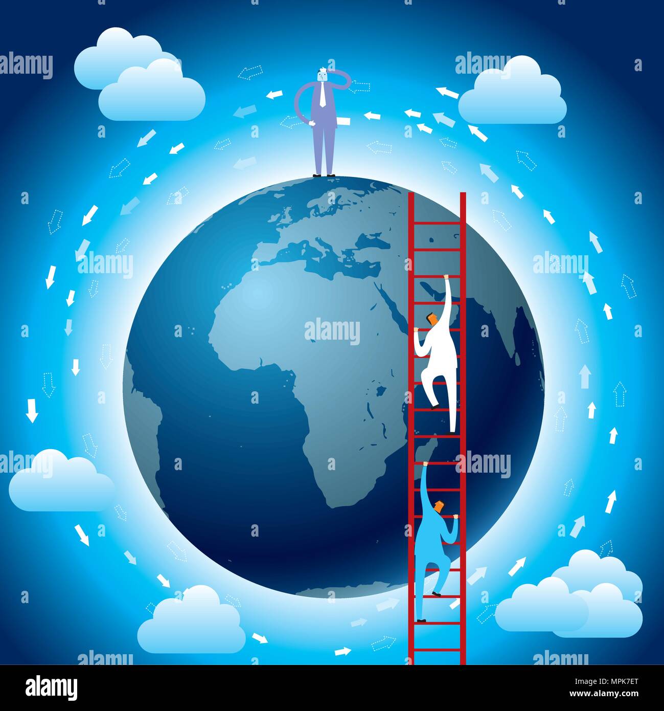 Earth from space sphere europe view Stock Vector Images - Alamy