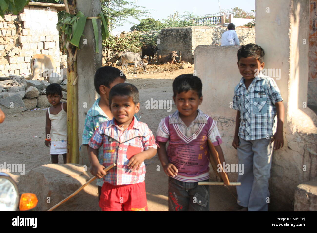 Indian village life hi-res stock photography and images - Alamy