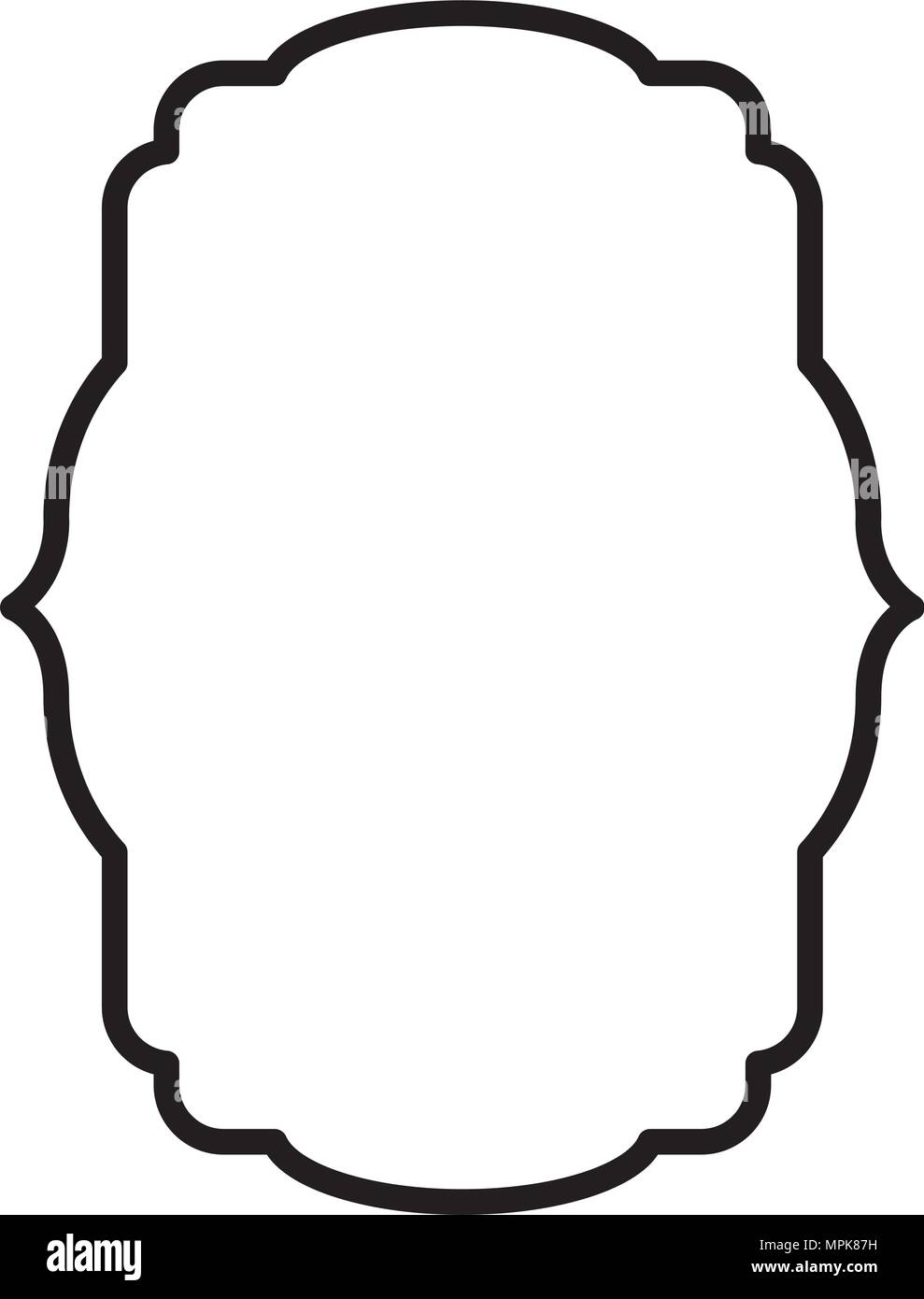 elegant frame simple icon Stock Vector Image & Art - Alamy