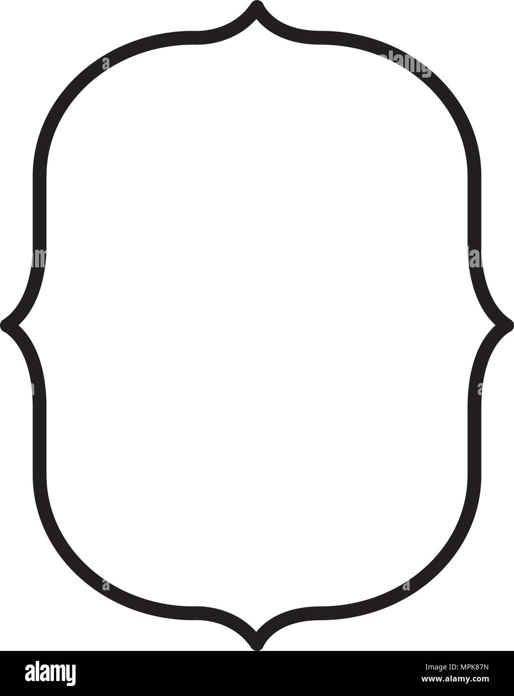 elegant frame simple icon Stock Vector Image & Art - Alamy