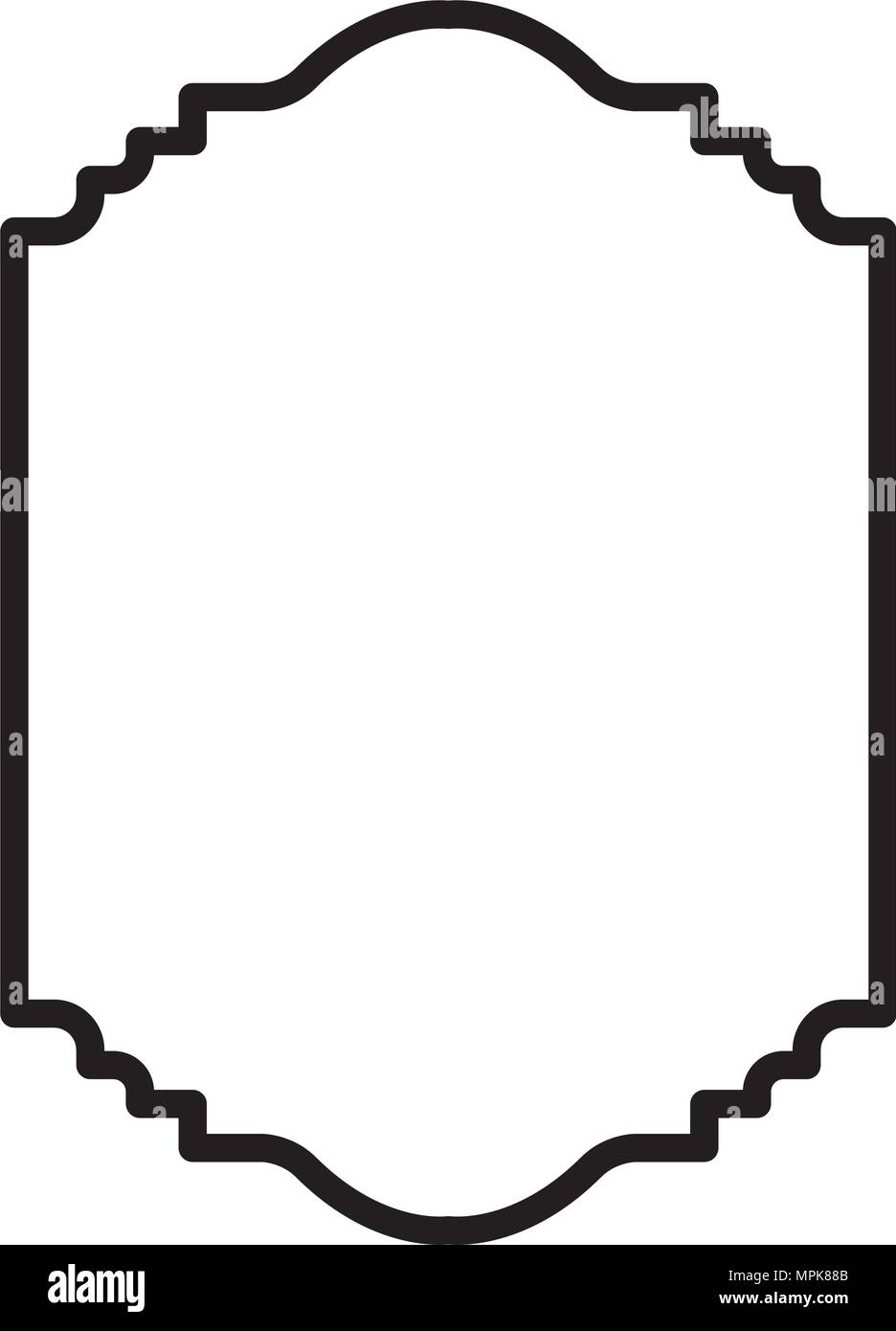 elegant frame simple icon Stock Vector Image & Art - Alamy