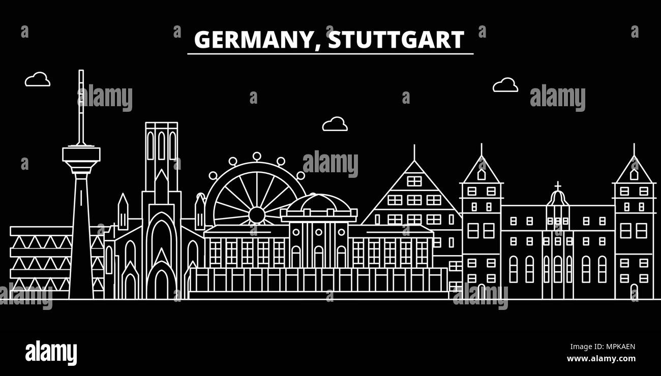 Old map of stuttgart Stock Vector Images - Alamy
