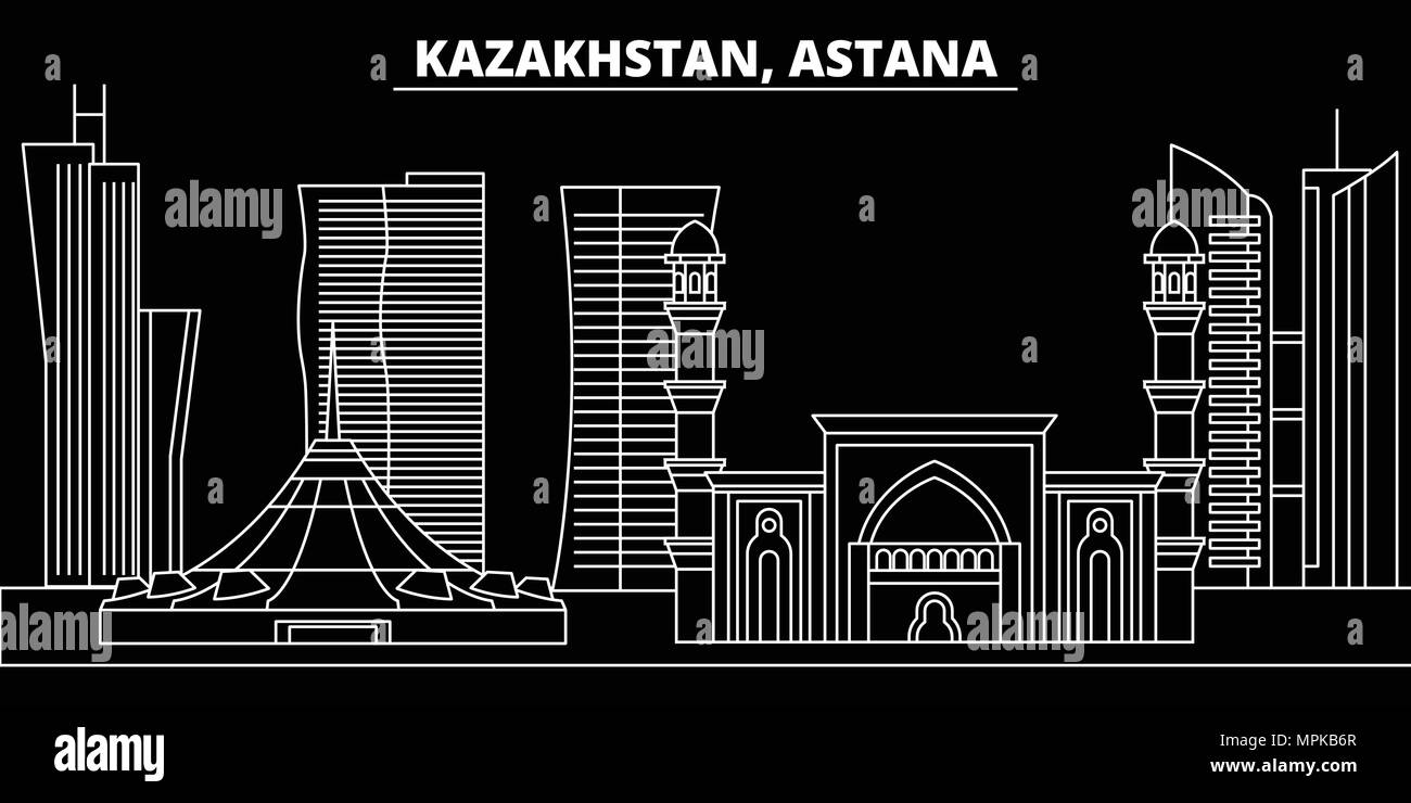 Astana wallpaper Black and White Stock Photos & Images - Alamy