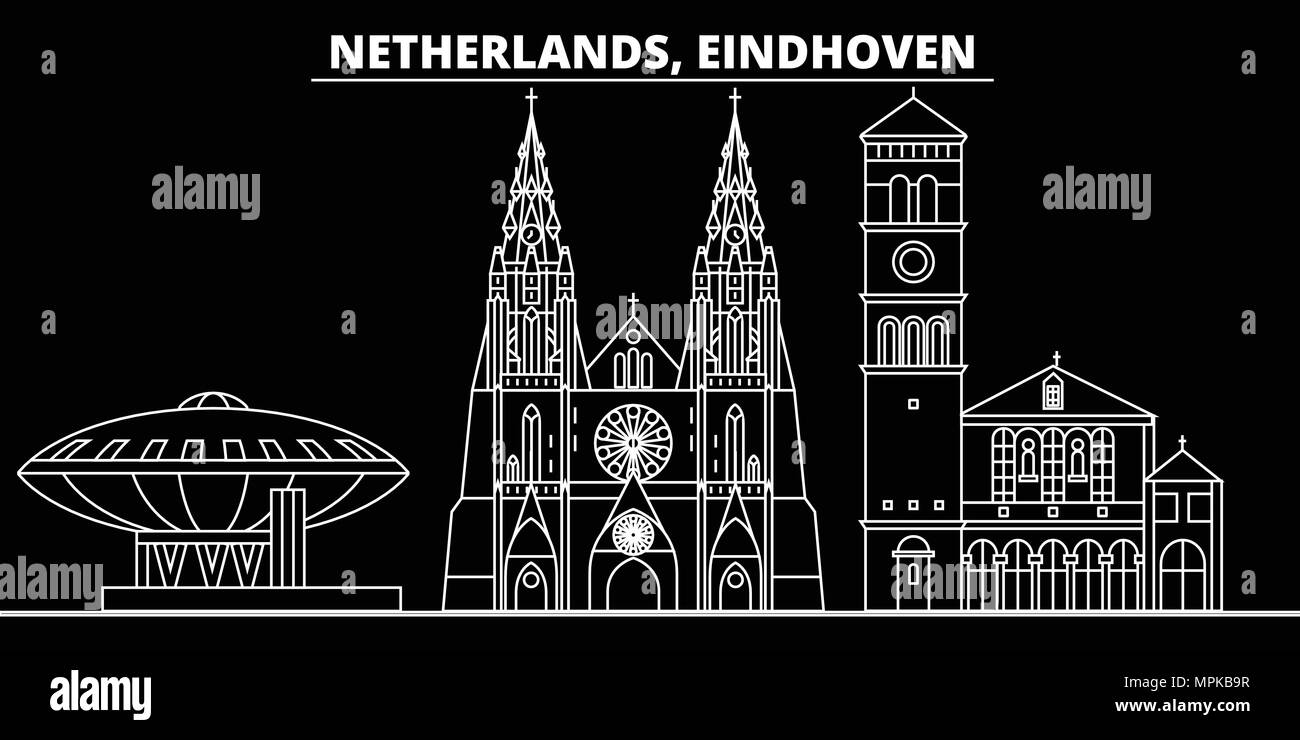 Eindhoven silhouette skyline. Netherlands - Eindhoven vector city ...