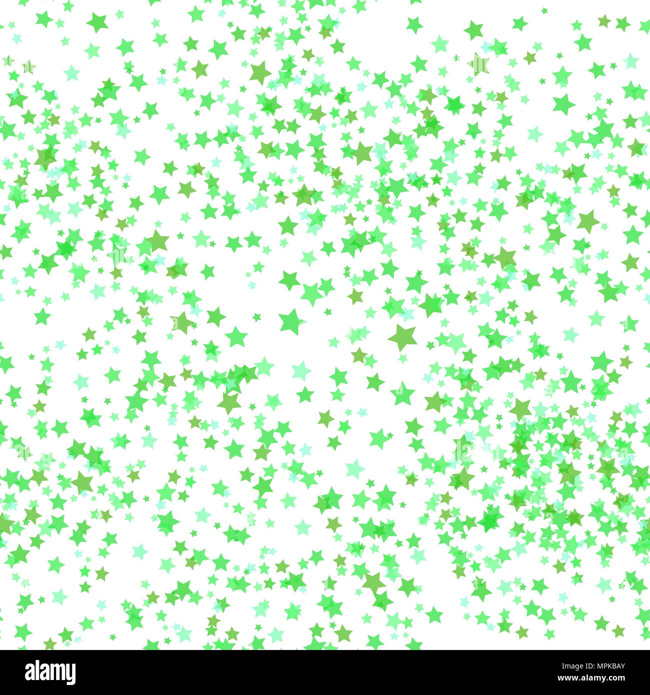 Set of Green Stars. Seamless Starry Pattern Stock Vector Image & Art ...