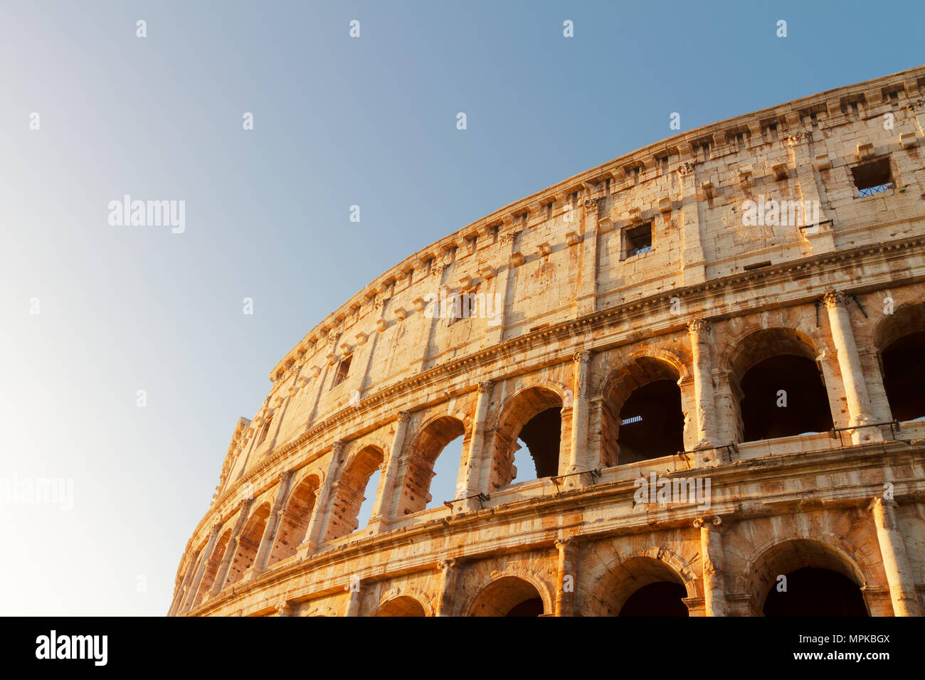 Colosseum at sunset in Rome, Italy Stock Photo - Alamy