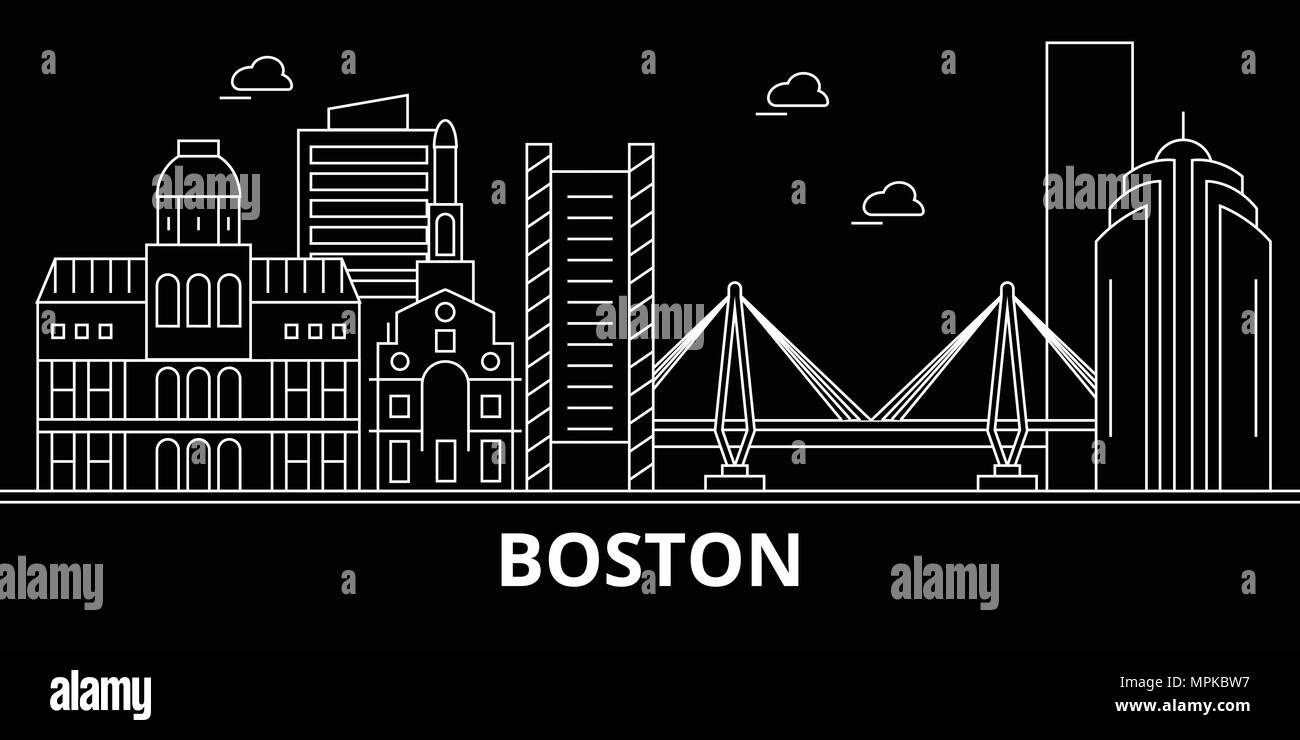 Old map of boston Stock Vector Images - Alamy
