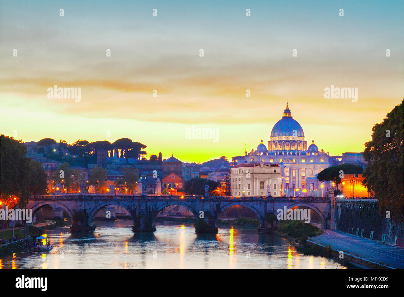 St. Peter's cathedral over bridge Stock Photo - Alamy