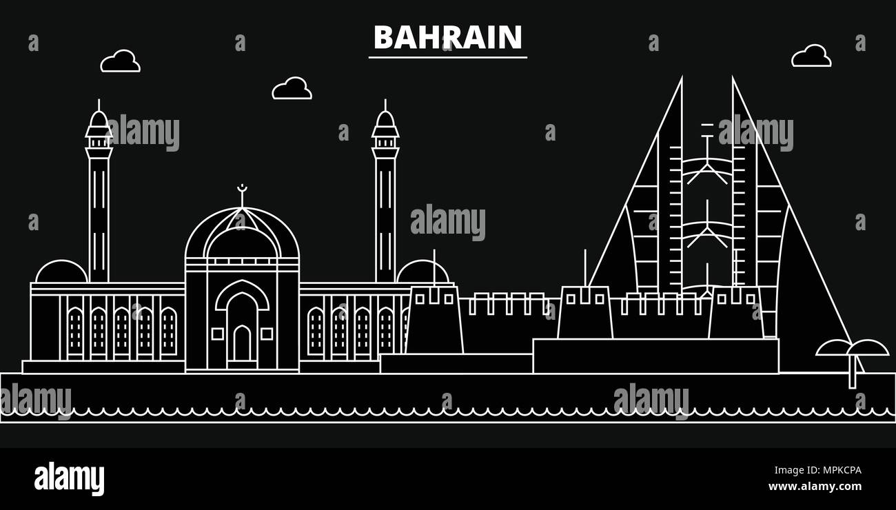 Bahrain skyline drawing hi-res stock photography and images - Alamy