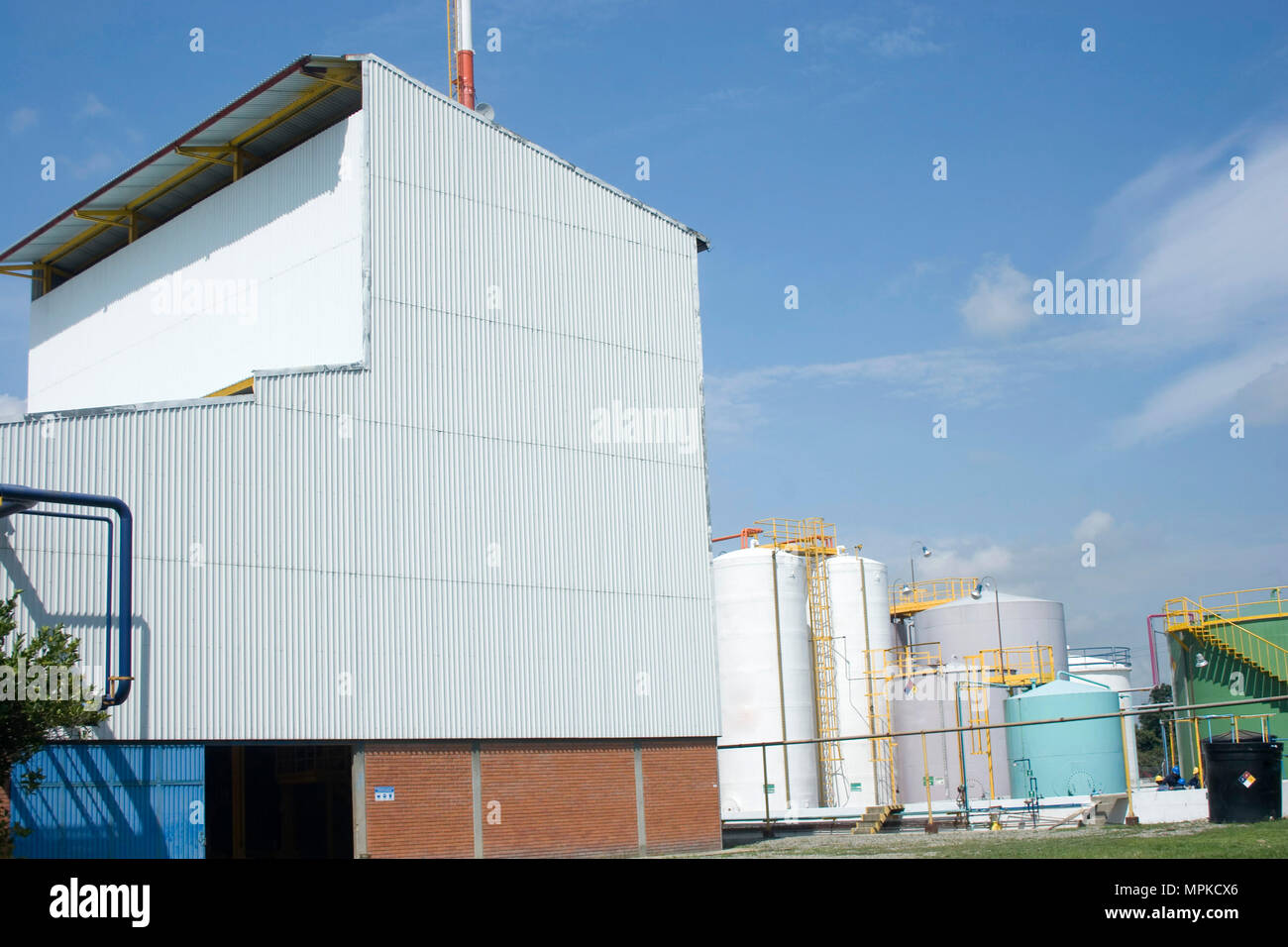 Modern Manufacturing Plant, Chemical Industry, Storage Tank In ...