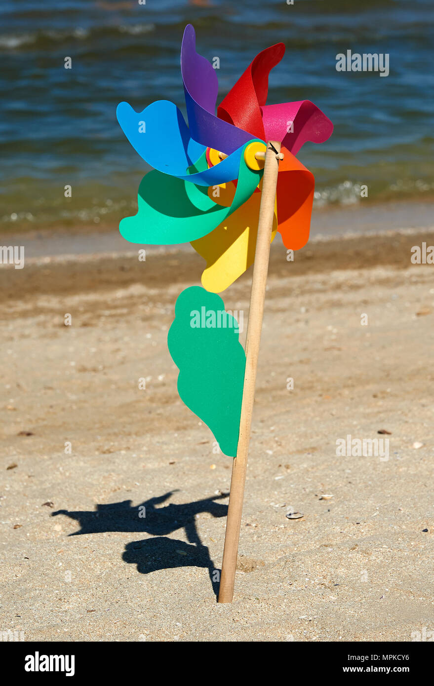 a swivel, a turning in the wind on the beach Stock Photo - Alamy