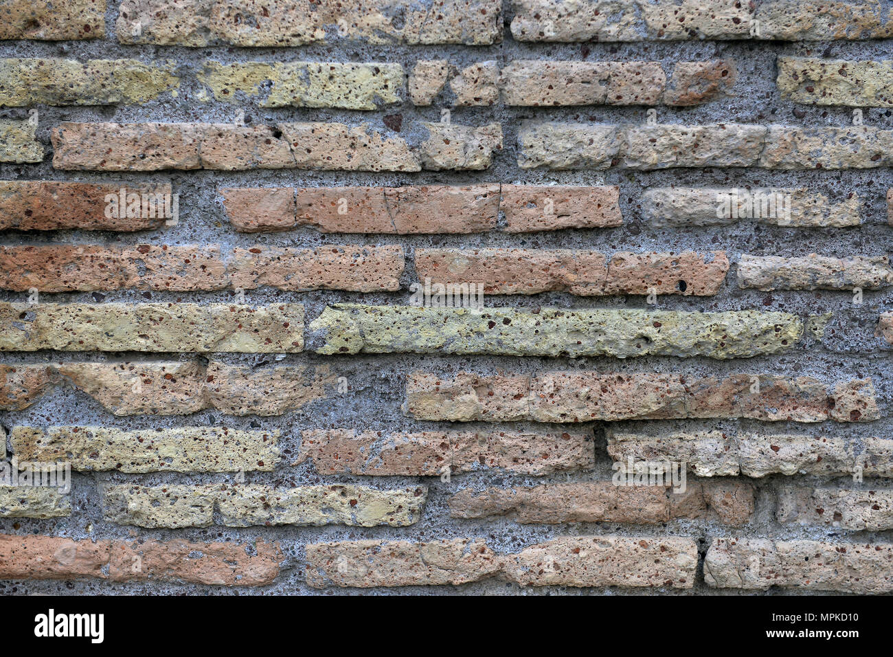 ancient Roman brick wall as background Stock Photo - Alamy