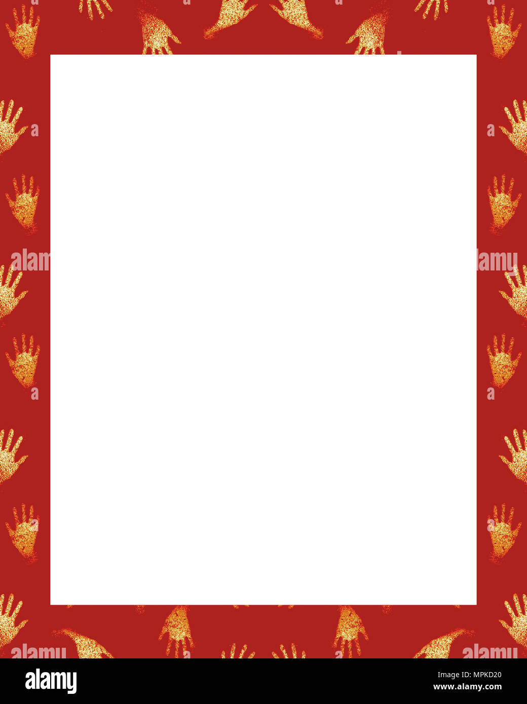 White frame background with decorated design borders Stock Photo - Alamy