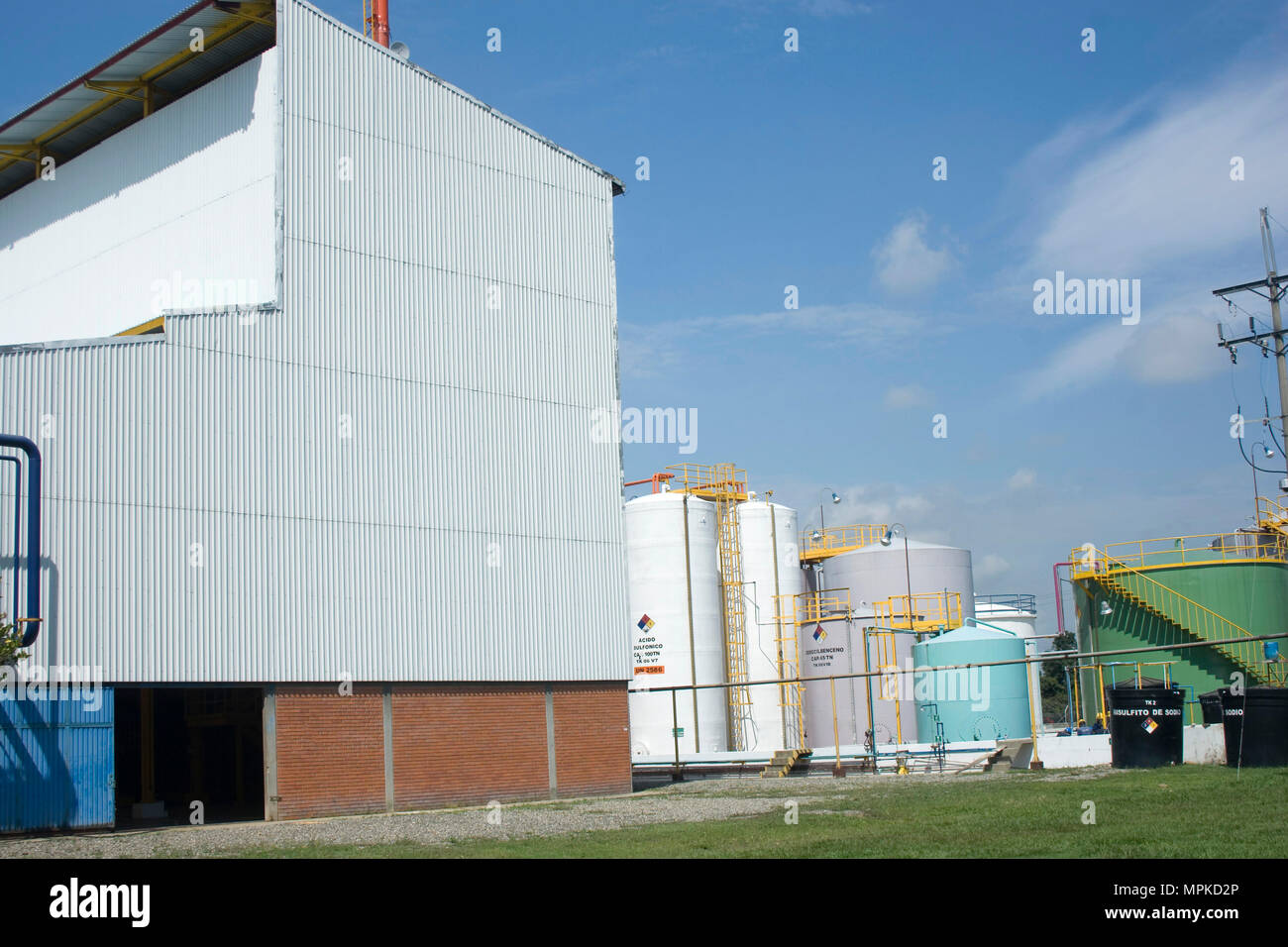 Modern Manufacturing Plant, Chemical Industry, Storage Tank In ...